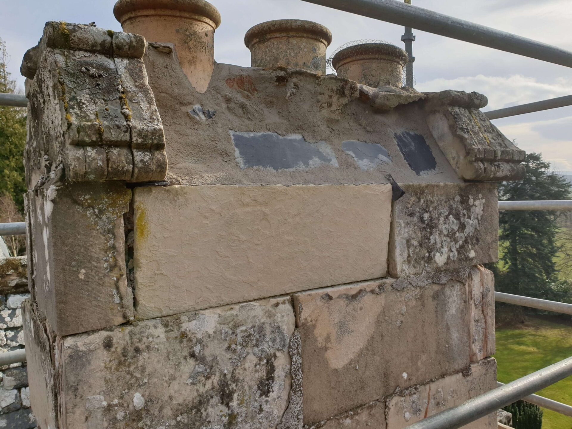 Sandstone Chimney Stack - G.Laing Stone Craft