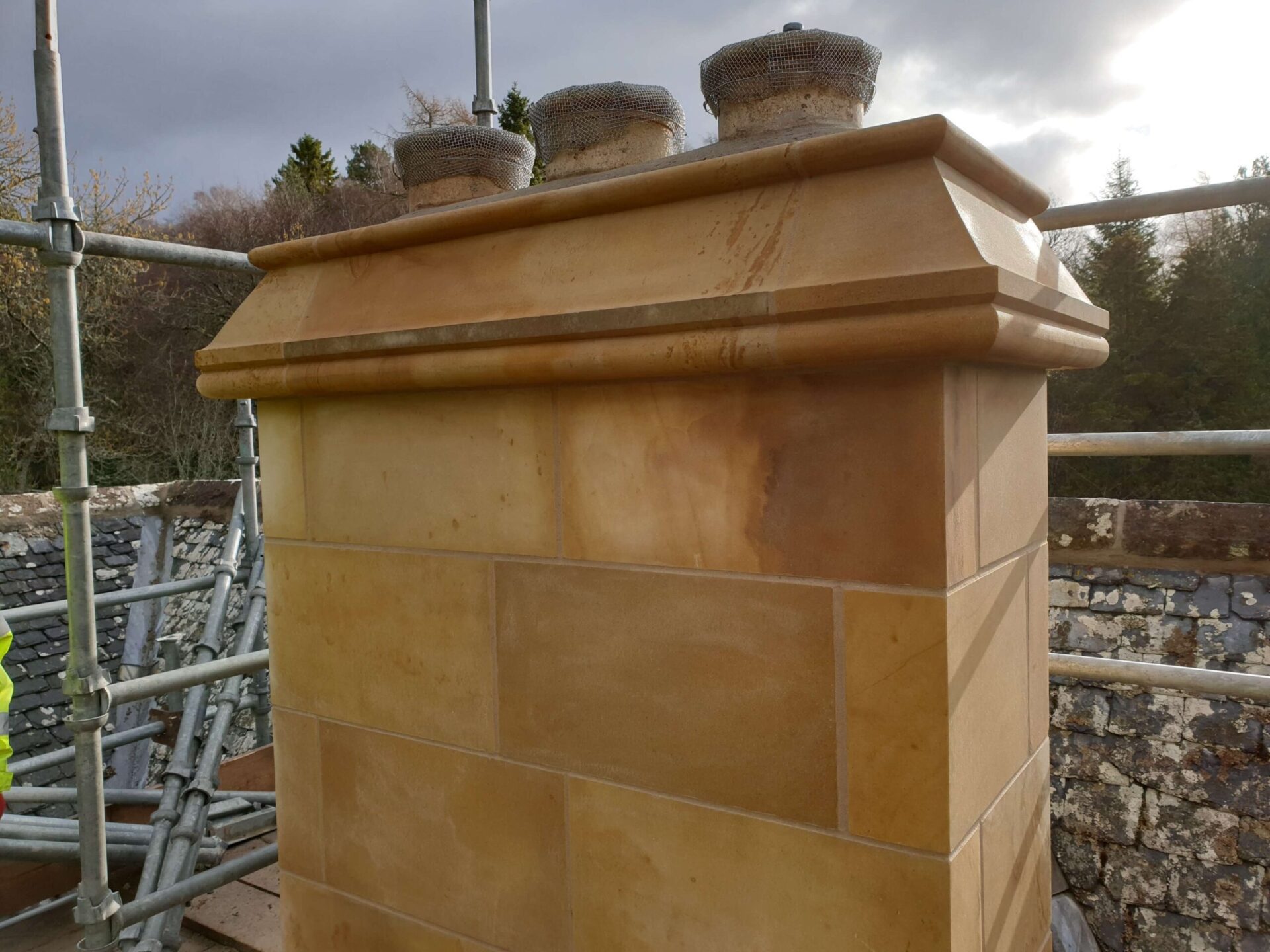 Sandstone Chimney Stack - G.Laing Stone Craft